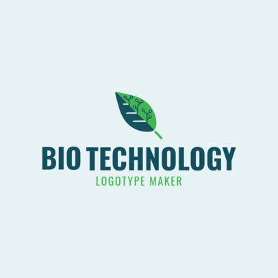 Placeit - Custom Logo Maker for Biotechnology Company with Tech Icons