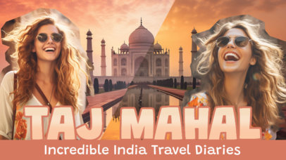 Placeit - YouTube Thumbnail Maker with a Split Background for a Taj ...