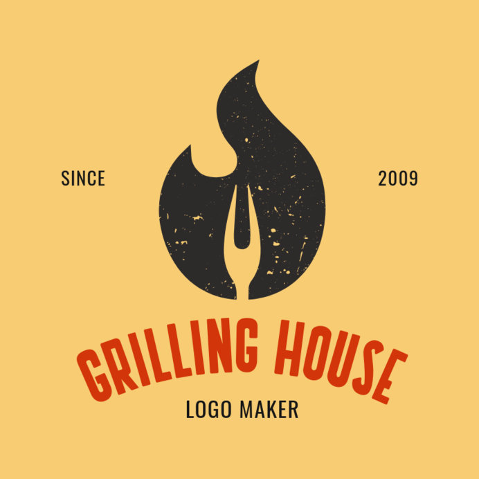 Placeit - Online Logo Maker for a Grill Restaurant