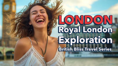 Placeit - YouTube Thumbnail Creator with a Joyful Traveler for a London ...