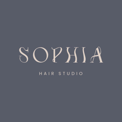Placeit - Logo Maker for an Aesthetic Hair Studio Business