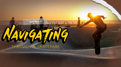 Placeit - YouTube Thumbnail Creator with a Skating Park Picture with a ...