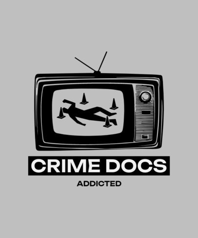 Placeit - Mystery T-Shirt Design Template for True Crime Docs Enthusiasts