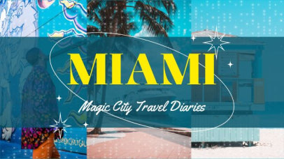 Placeit - Travel Diary Intro Video Maker for a Miami-Themed Vlog