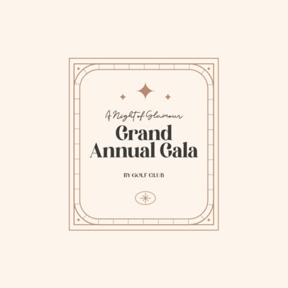 Placeit - Logo Generator for a Glamorous Gala Ball Event