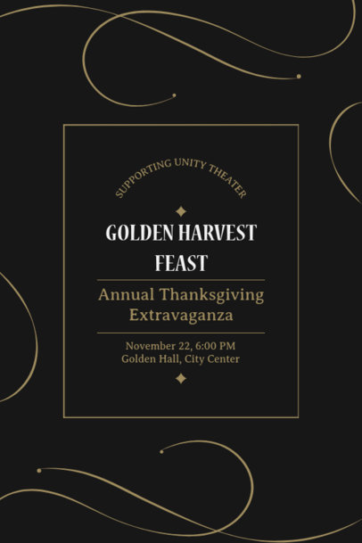Placeit - Gala Feast Invitation Template for a Social Event