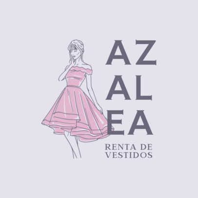 Placeit - Logo Template for a Designer Dress Rental Service with an ...
