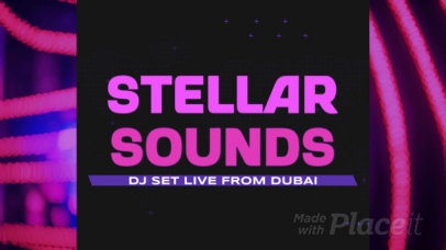 Placeit - Intro Video Template for a Live DJ Set Event with Animated Text