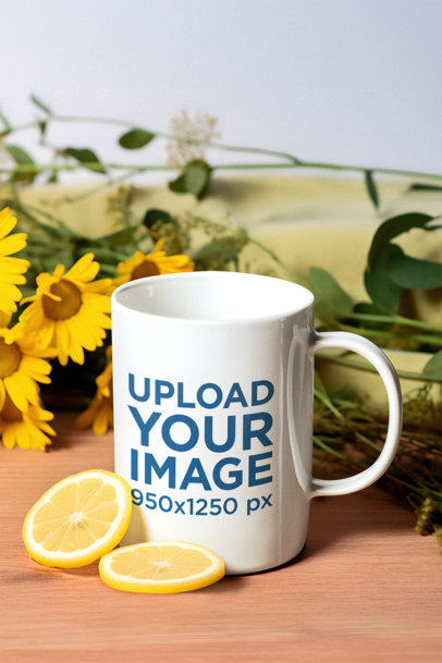 Placeit - AI-Generated Mockup Featuring an 11 oz Mug Placed in Front of ...