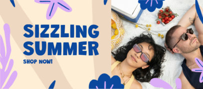 Placeit - Facebook Cover Creator Featuring a Summer Sale Ad