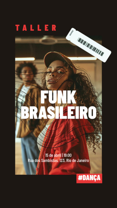 Placeit - Instagram Story Maker for a Brazilian Funk Workshop