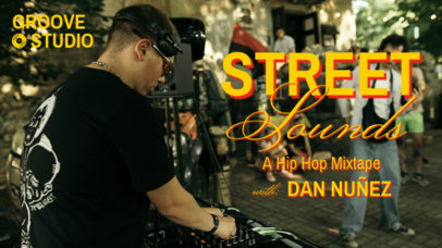 Placeit - YouTube Thumbnail Design Maker for a DJ Street Session