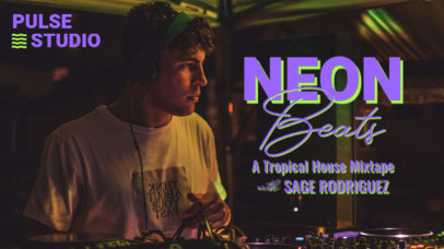 Placeit - YouTube Thumbnail Generator for a DJ's Tropical House Set
