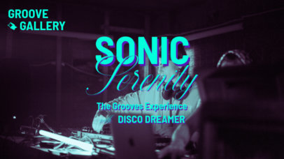Placeit - YouTube Thumbnail Template for a DJ's 70s-Inspired Set