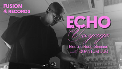 Placeit - YouTube Thumbnail Design Creator for a DJ's Electric Session