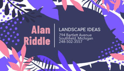 Placeit - Landscape Business Card Maker with Graphic Background Design