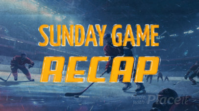 Placeit - Intro Video Generator for a Hockey Game Recap
