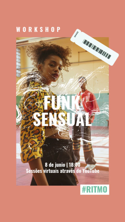Placeit - Instagram Story Creator for a Sensual Funk Workshop