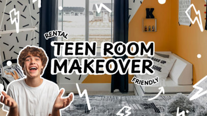 Placeit - YouTube Thumbnail Creator for a Teenager's Room Makeover