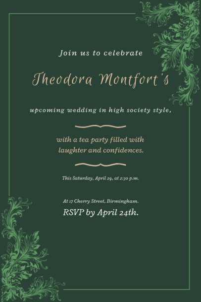 Placeit - Invite Generator With a Classy Theme Inspired by a Historical ...
