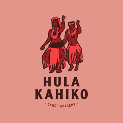 Placeit - Online Logo Creator Featuring Illustrated Dancers for a Hula ...