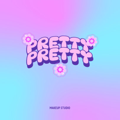 Placeit - Logo Template for a Modern Makeup Studio