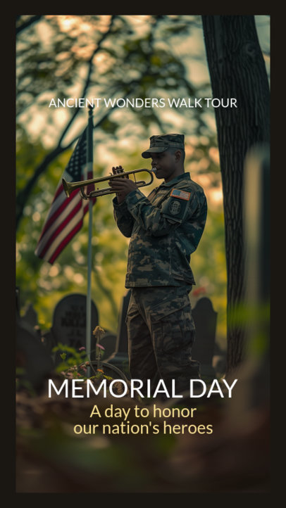 Placeit - Instagram Story Creator Featuring a Soldier Playing the ...