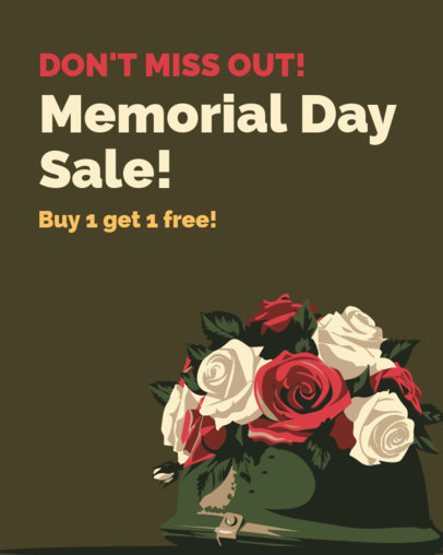 Placeit - Patriotic Instagram Post Generator for a Memorial Day Campaign