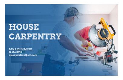 Placeit - Horizontal Flyer Template to Promote Carpentry Work