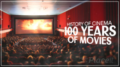 Placeit - Intro Video Generator for a History of Cinema-Themed Vlog