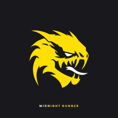 Placeit - Logo Maker with a Dragon Head Icon Inspired by a Military ...