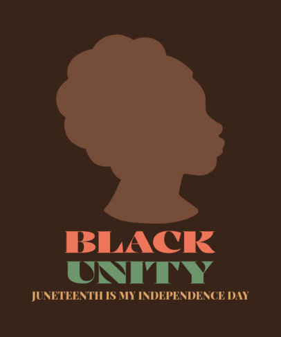 Placeit - Juneteenth-Themed T-Shirt Design Generator with a Face ...