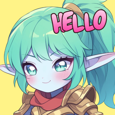 Placeit - Chibi-Styled Emote Creator Featuring a Character Inspired by ...