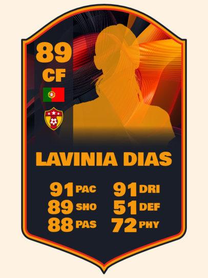 Placeit - Trading Card Design Maker for Soccer Player Stats