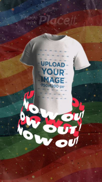 Placeit - 3D T-Shirt Video for a Pride Month-Themed Collection