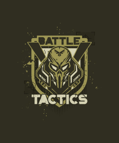 Placeit - Military Shooting Game-Inspired T-Shirt Design Creator with a ...