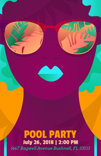 Placeit - Pool Party Online Flyer Maker with Colorful Layout