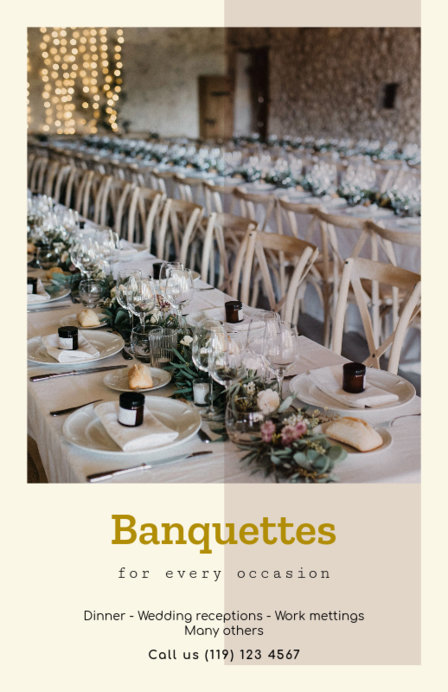 Placeit - Banquet Online Flyer Maker