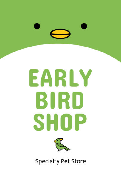 Placeit - Bird Shop Online Flyer Maker