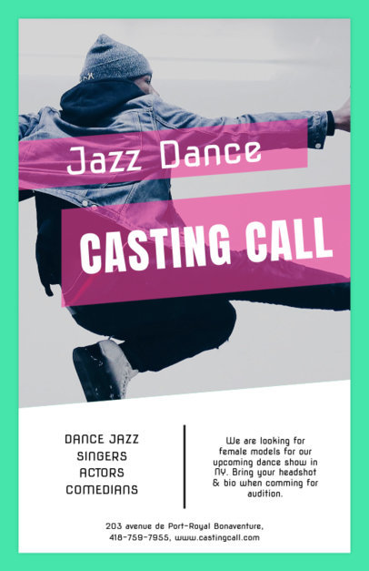 Placeit - Casting Flyer for Dance Auditions
