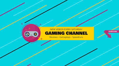 Placeit - Gaming Reviews Channel Banner Template