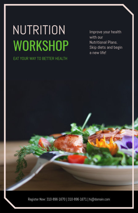 Placeit - Nutrition Workshop Flyer Design Template