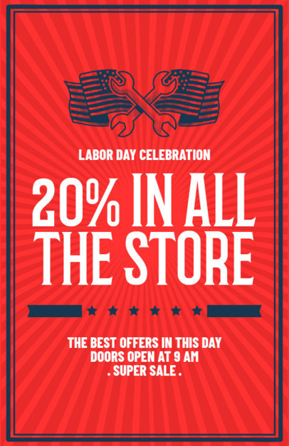 Placeit - Best Labor Day Sale Flyer Template