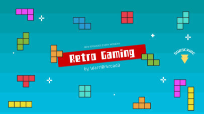Placeit - Retro Gaming Vlog Channel Banner Maker