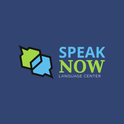 Placeit - Dialect Center Logo Design Template