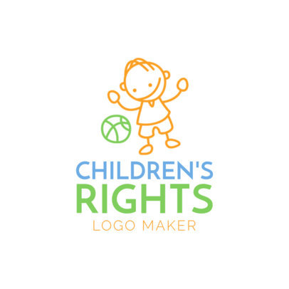Placeit - Logo Template for Children's Humanitarian Organization