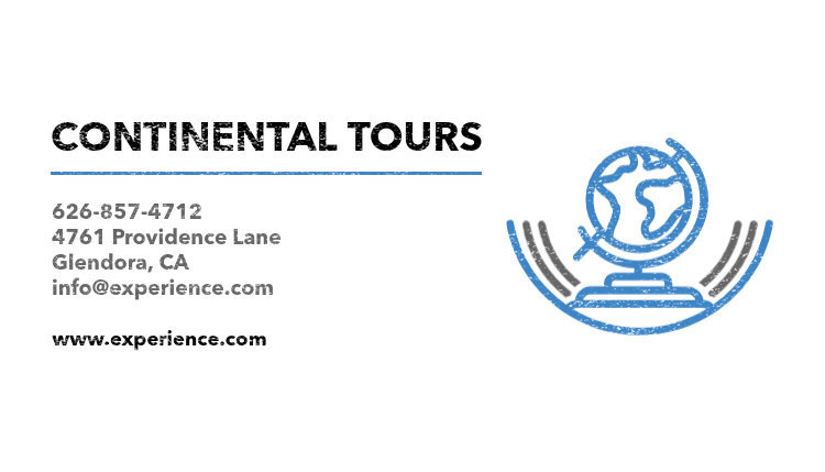 Placeit - Business Card Maker for Continental Tours