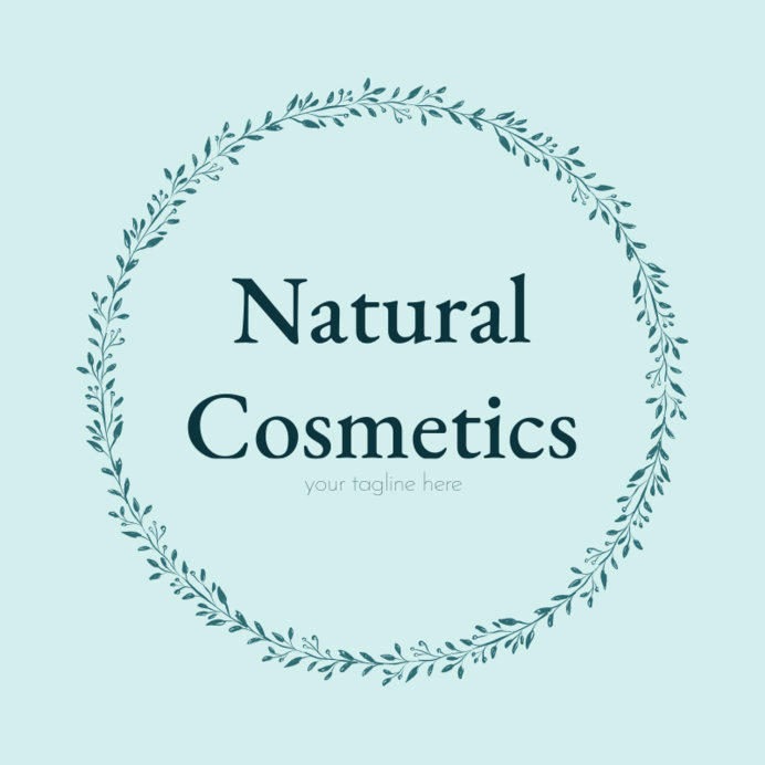 Placeit - Natural Cosmetics Logo Maker with Leaf Frames