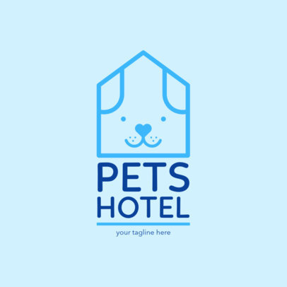 Placeit - Pet Hotel Logo Design Template
