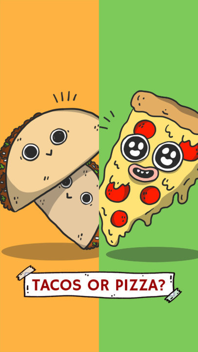 Placeit - Food Poll Instagram Story Maker